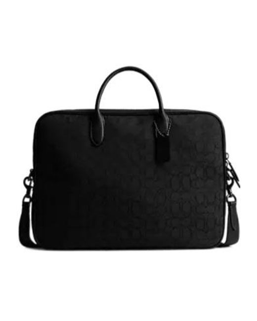 COACH Theo Work Bag in Black | Lyst
