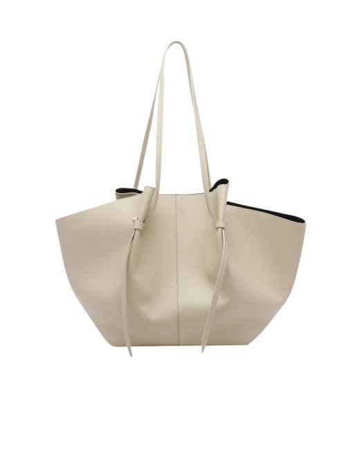 Yuzefi Double-Handled Handbag in White | Lyst UK