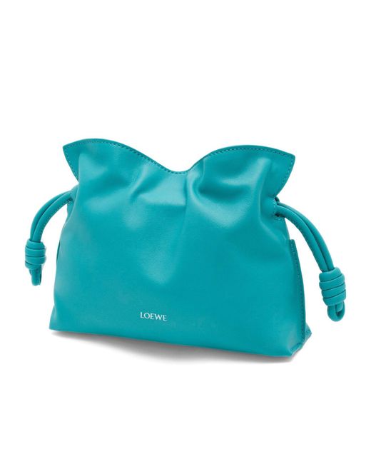 Loewe Logo Clutch in Blue | Lyst