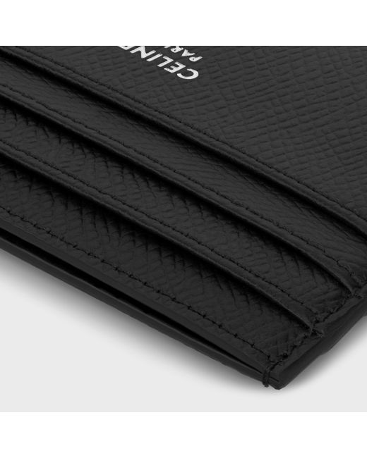Celine Logo Stamp Card Package in Black for Men | Lyst