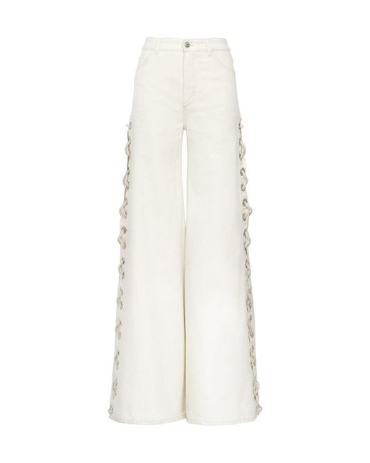 Chloé Chloé Wide-Leg Rave Jeans in White | Lyst