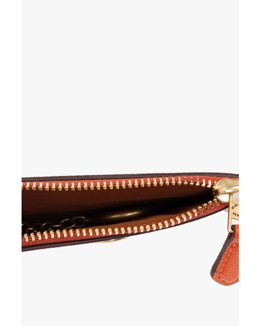 COACH Logo Clip in Orange | Lyst