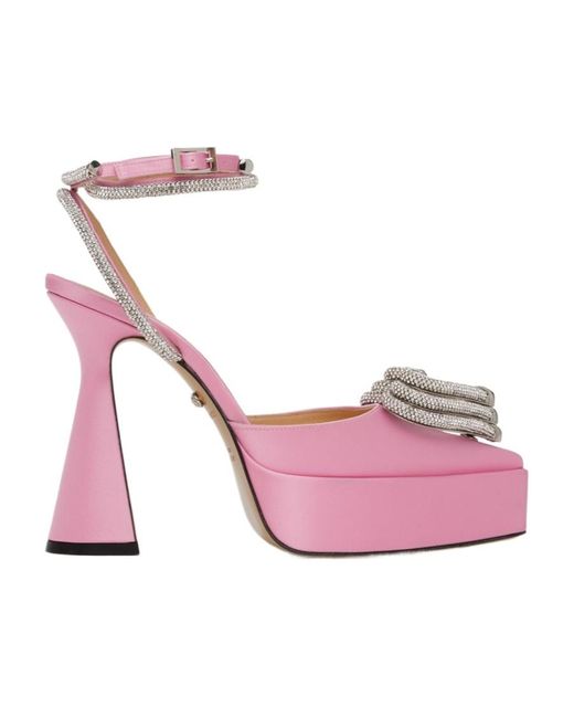 Mach & Mach Triple Heart High Heels With Thick Soles in Pink | Lyst