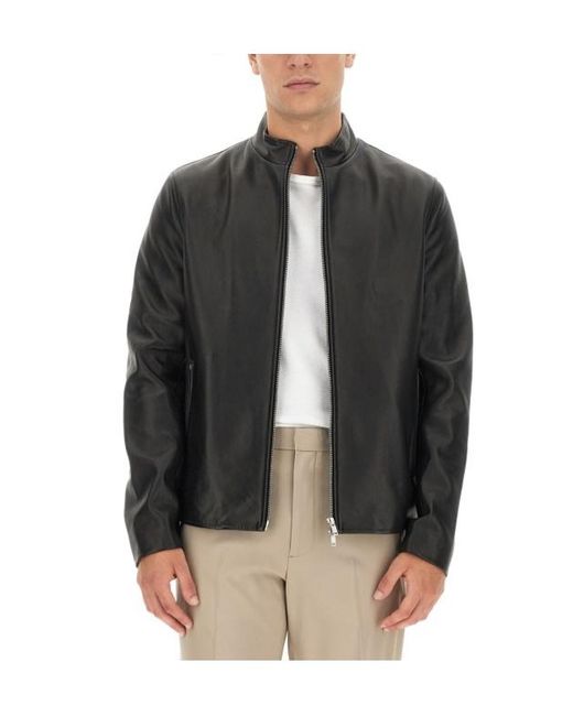 Theory Motorcycle Jacket in Black for Men | Lyst