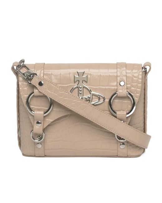 Vivienne Westwood Kim Crossbody Bag in Natural | Lyst
