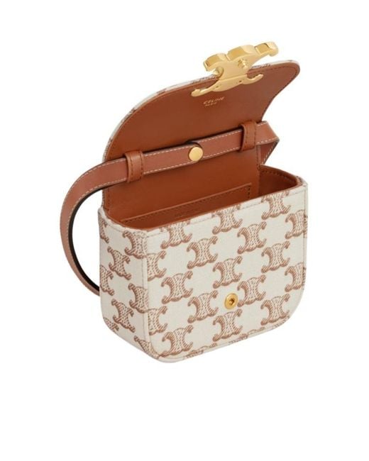 Celine Mini Claude in Metallic | Lyst