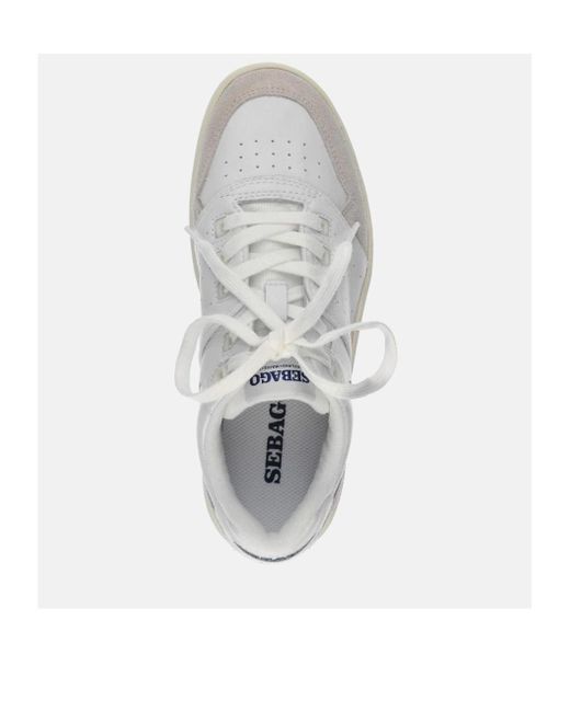Sebago Logo Sports Shoes in White for Men | Lyst