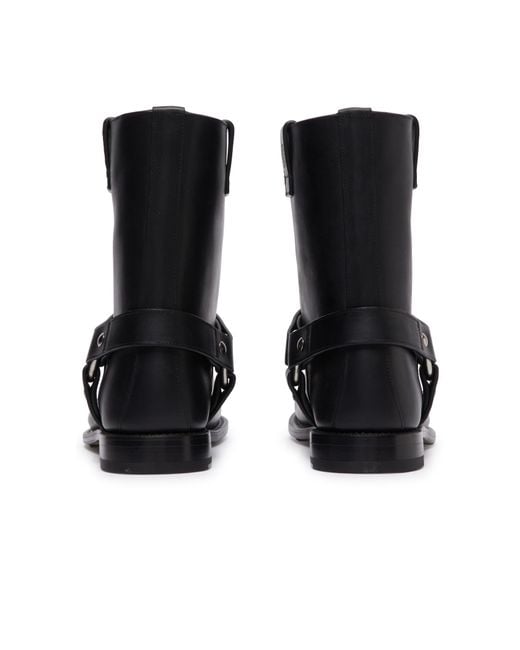 Loewe Biker Campo Motorcycle Ankle Boots in Black | Lyst