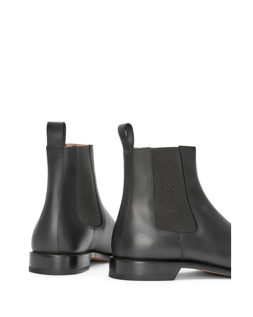 Loewe Campo Leather Chelsea Boot in Black for Men | Lyst