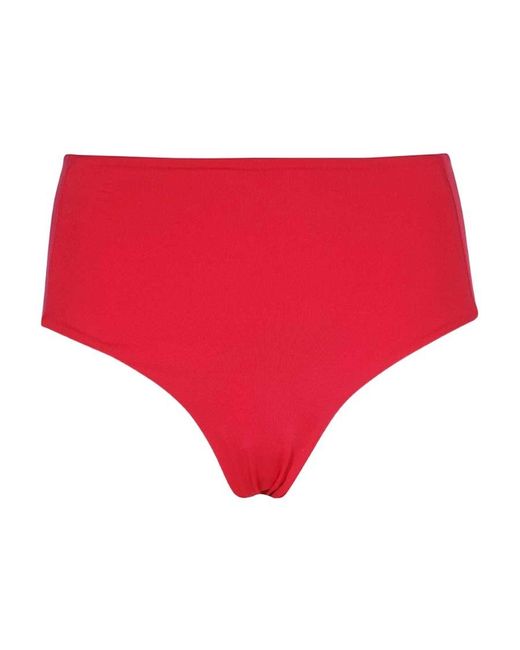 Max Mara Triangular Bikini Swimming Trunks in Red | Lyst