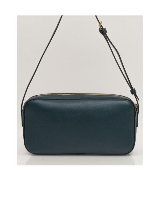 Celine Logo Details Shoulder Bag in Blue | Lyst