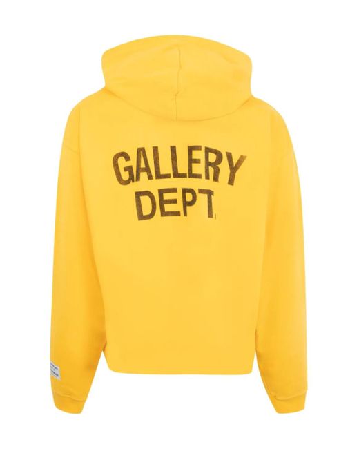 GALLERY DEPT. 90S Hooded Pullover in Yellow for Men | Lyst