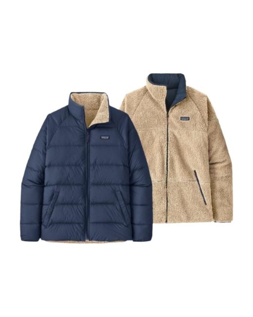Patagonia Double-Sided Down Jacket in Blue for Men | Lyst