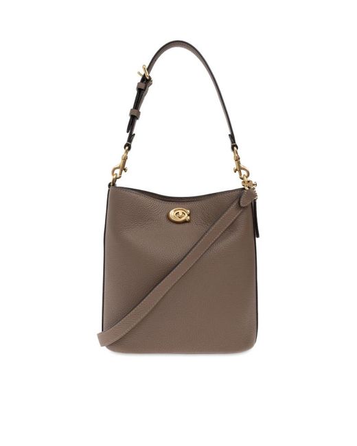 COACH Willow 19 Bucket Bag in Brown | Lyst