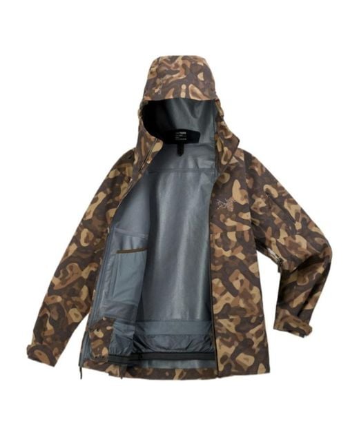 Arc'teryx Sabre Gore-Tex Printed Jacket in Brown for Men | Lyst UK