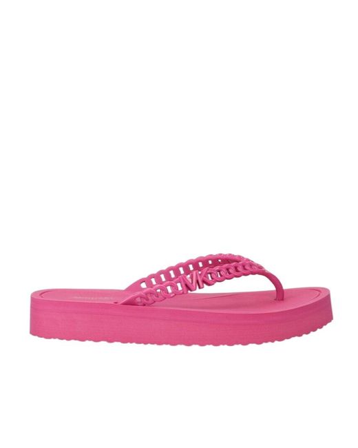 Michael Kors Flip-Flop in Pink | Lyst