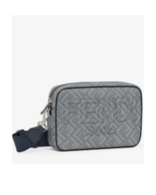Fendi Roma Shoulder Bag in Gray for Men | Lyst