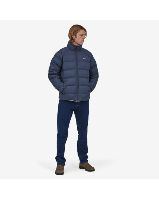 Patagonia Double-Sided Down Jacket in Blue for Men | Lyst