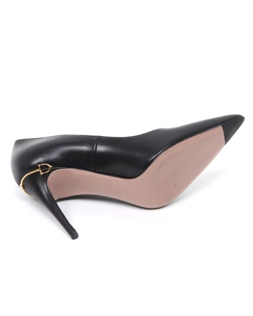 Gucci Pointed High Heels in Metallic | Lyst