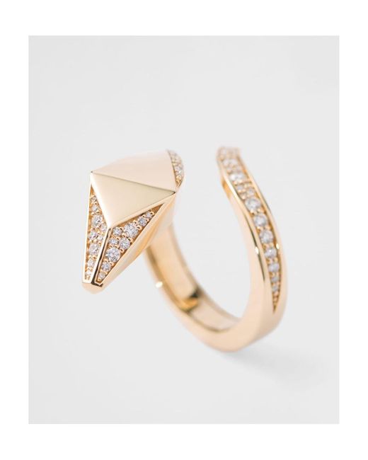 Prada Eternal Snake Ring in Metallic for Men | Lyst