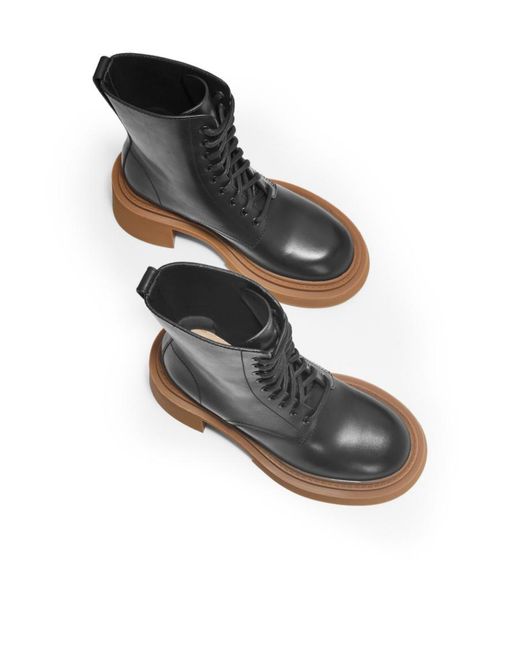 Loewe Logo Short Boots in Black | Lyst