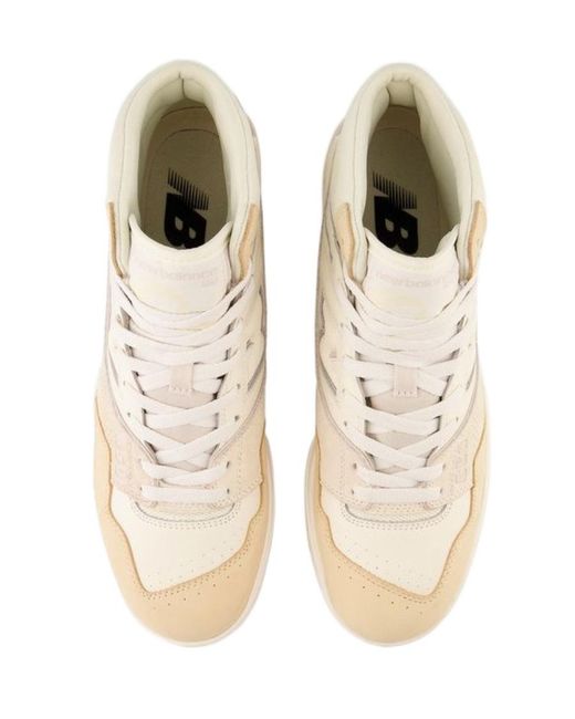 New Balance 650 Hi-Top Sneakers in Natural for Men | Lyst