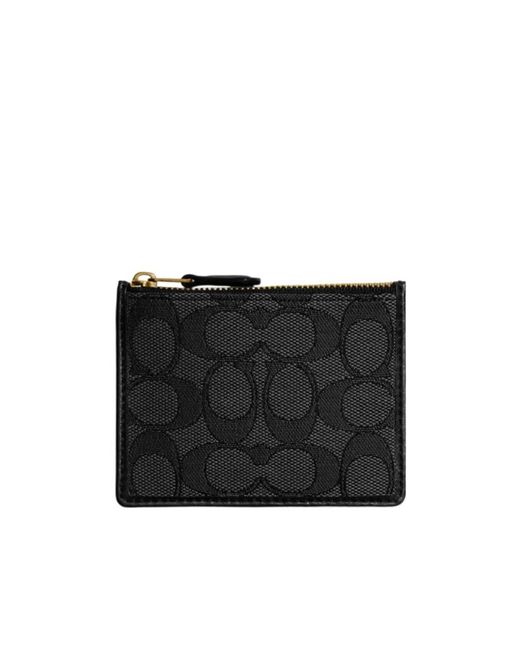 COACH Logo Rectangular Wallet in Black for Men | Lyst