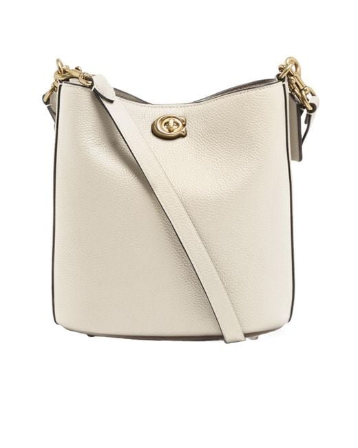 COACH Willow Soft Bucket Bag 19 in Natural | Lyst