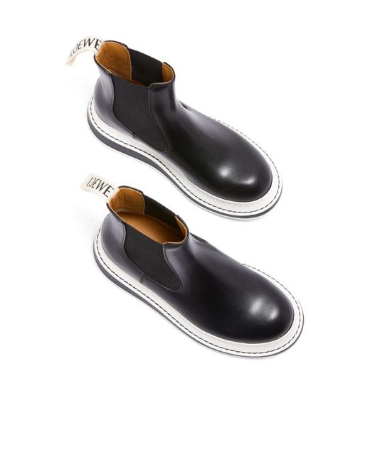 Loewe Platform Chelsea Boots in Black | Lyst