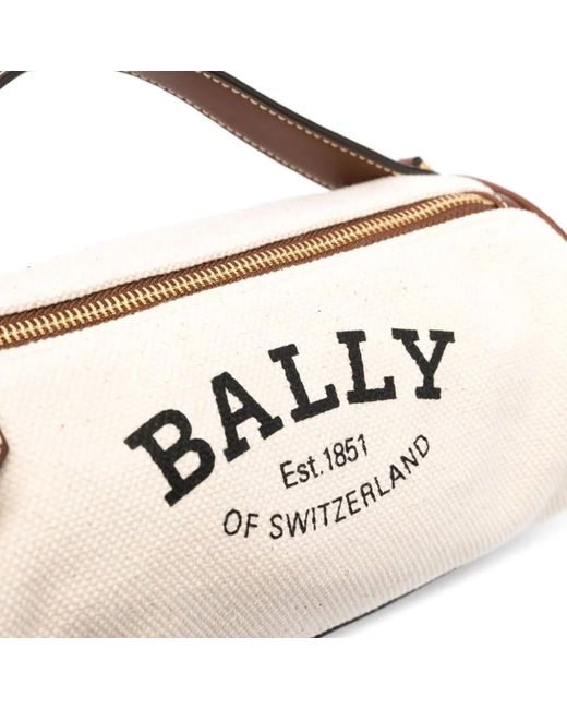 Bally Tasche Leather Tote in Natural | Lyst