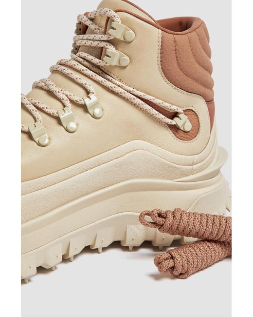 Moncler Gtx Strap-Up Boots in Natural for Men | Lyst