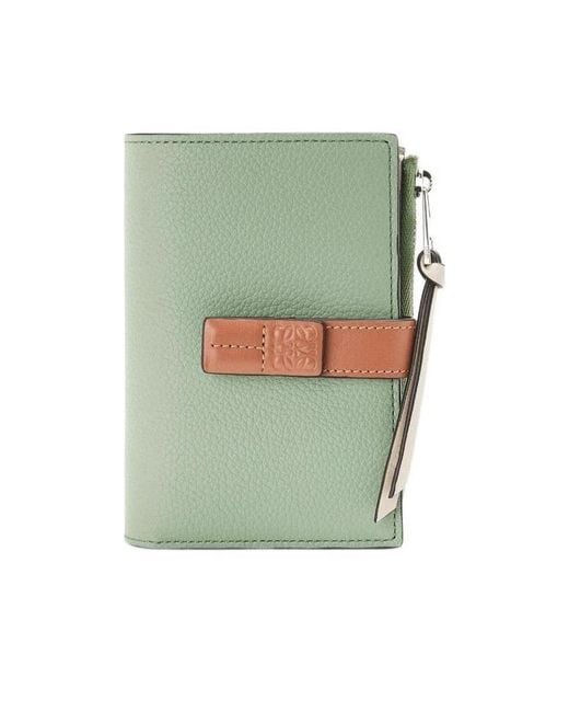 Loewe Slim Compact Wallet in Green | Lyst