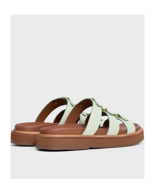 Celine Tippi Slide in White | Lyst