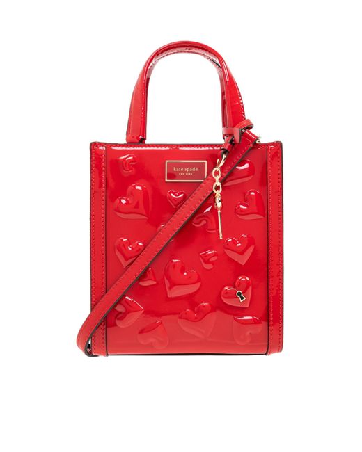 Kate Spade Logo Shoulder Bag in Red | Lyst