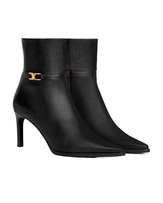 Celine Verneuil Ankle Boot With Triomphe in Black | Lyst