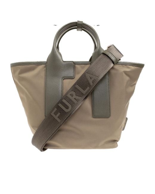 Furla Piuma Tote Bag in Metallic | Lyst