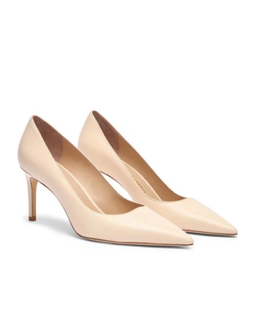 Stuart Weitzman Stuart Power 75 in Natural | Lyst
