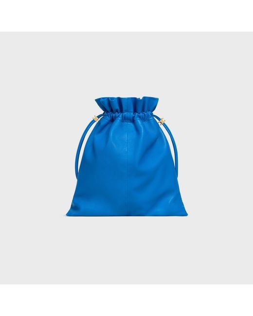 Celine Small Crystal Pouch in Blue | Lyst