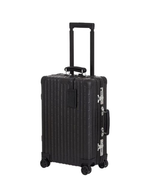 Fendi Aluminum Trolley Case With Leather Details in Black for Men | Lyst