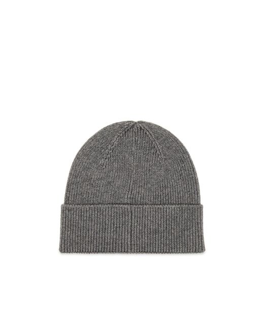 DIESEL Rib Hat in Gray for Men | Lyst