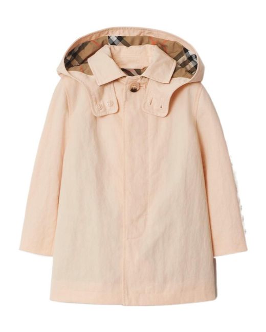 Burberry Bonded Coat in Natural | Lyst
