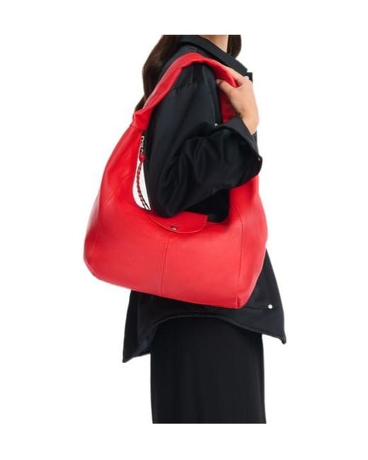 Longchamp Le Pliage Xtra L Hobo Bag in Red | Lyst