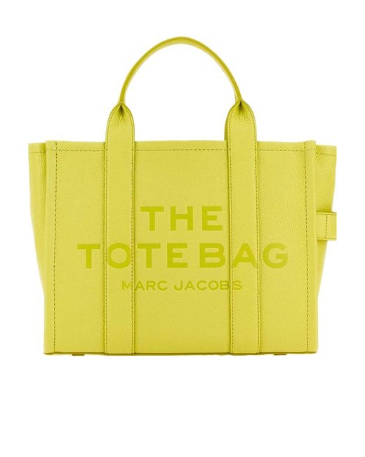 Marc Jacobs The Medium Leather Tote Bag in Yellow | Lyst