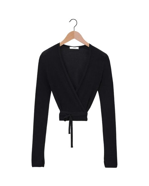 Lemaire Wrap Knit Cardigan in Blue | Lyst