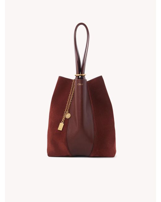 Chloé Chloé Spin Tote Bag in Red | Lyst