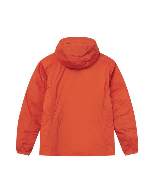 Arc'teryx Atom Heavyweight Hood Hooded Casual Jacket in Red for Men | Lyst