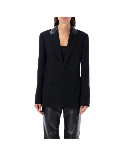 Ralph Lauren Backstrap Suit Coat in Black | Lyst