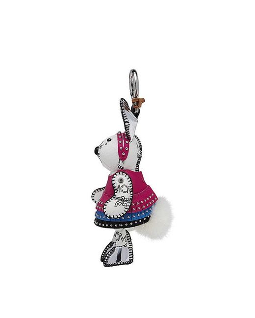 MCM Rabbit Key Chain in Pink for Men | Lyst