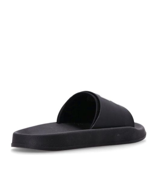 BOSS Logo-Embossed Pool Slides in Black for Men | Lyst