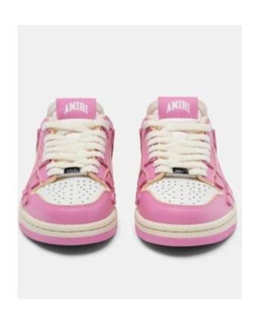 Amiri Laced Sneakers in Pink | Lyst